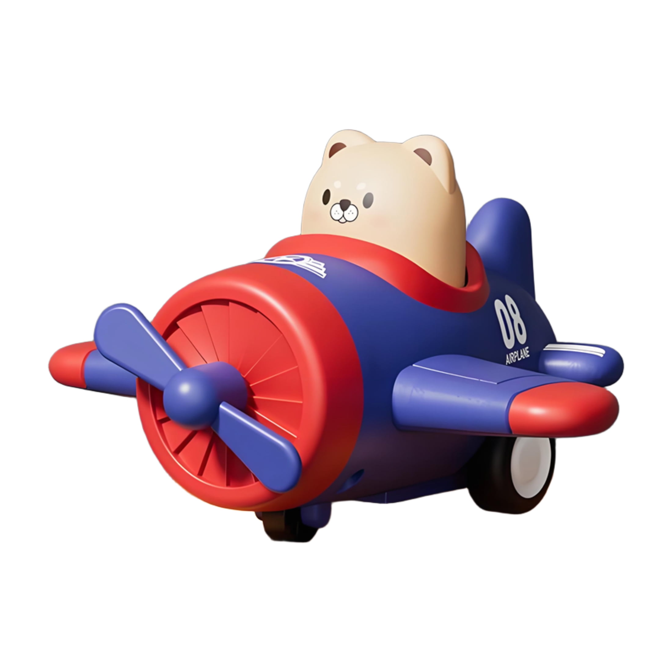 BESTSKY Toy Cars,Cartoon Airplane Toy Car,Move Forward with Pull-Back ...