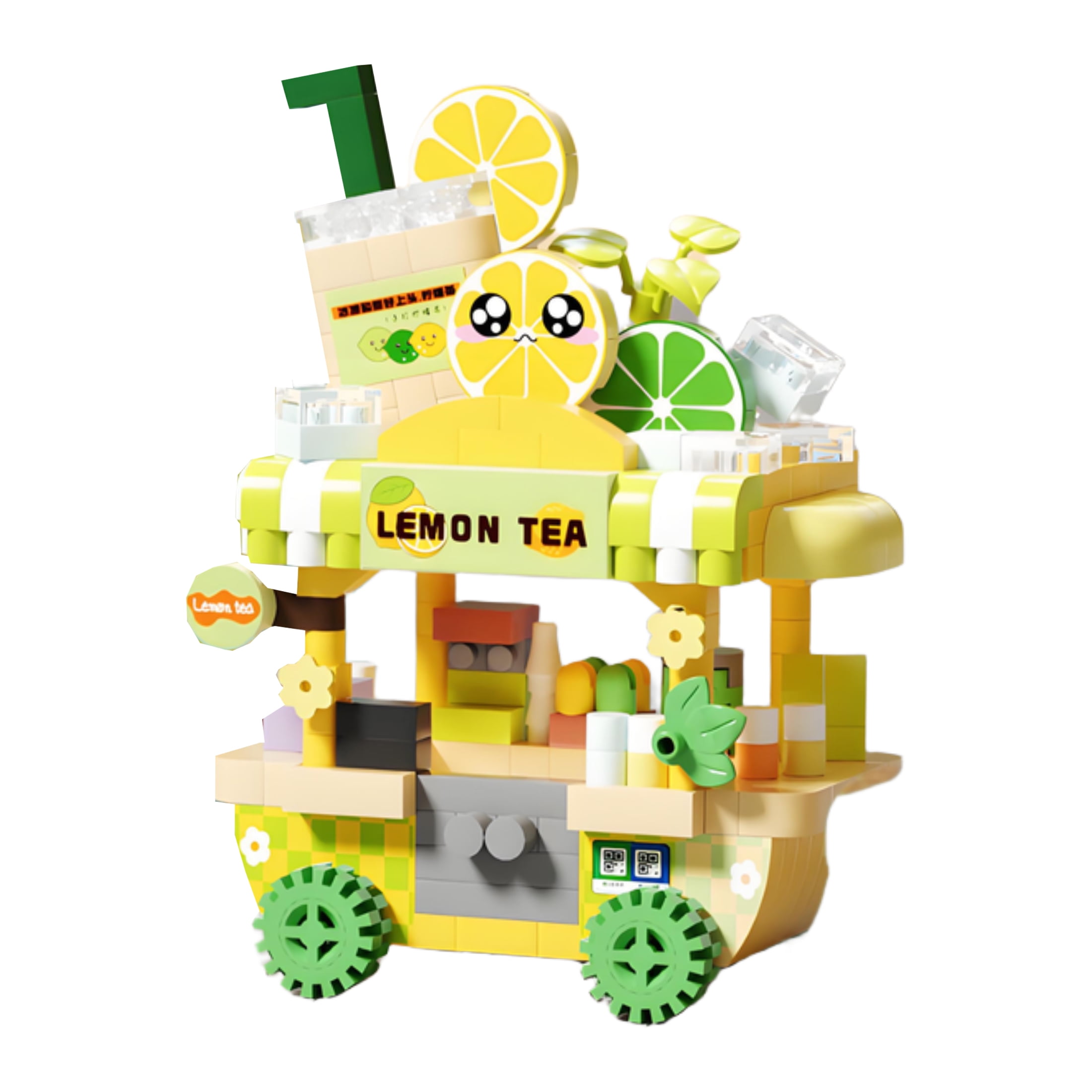 BESTSKY Toy Cars,Handmade Lemon Tea Cart Car Toy,Detachable and ...
