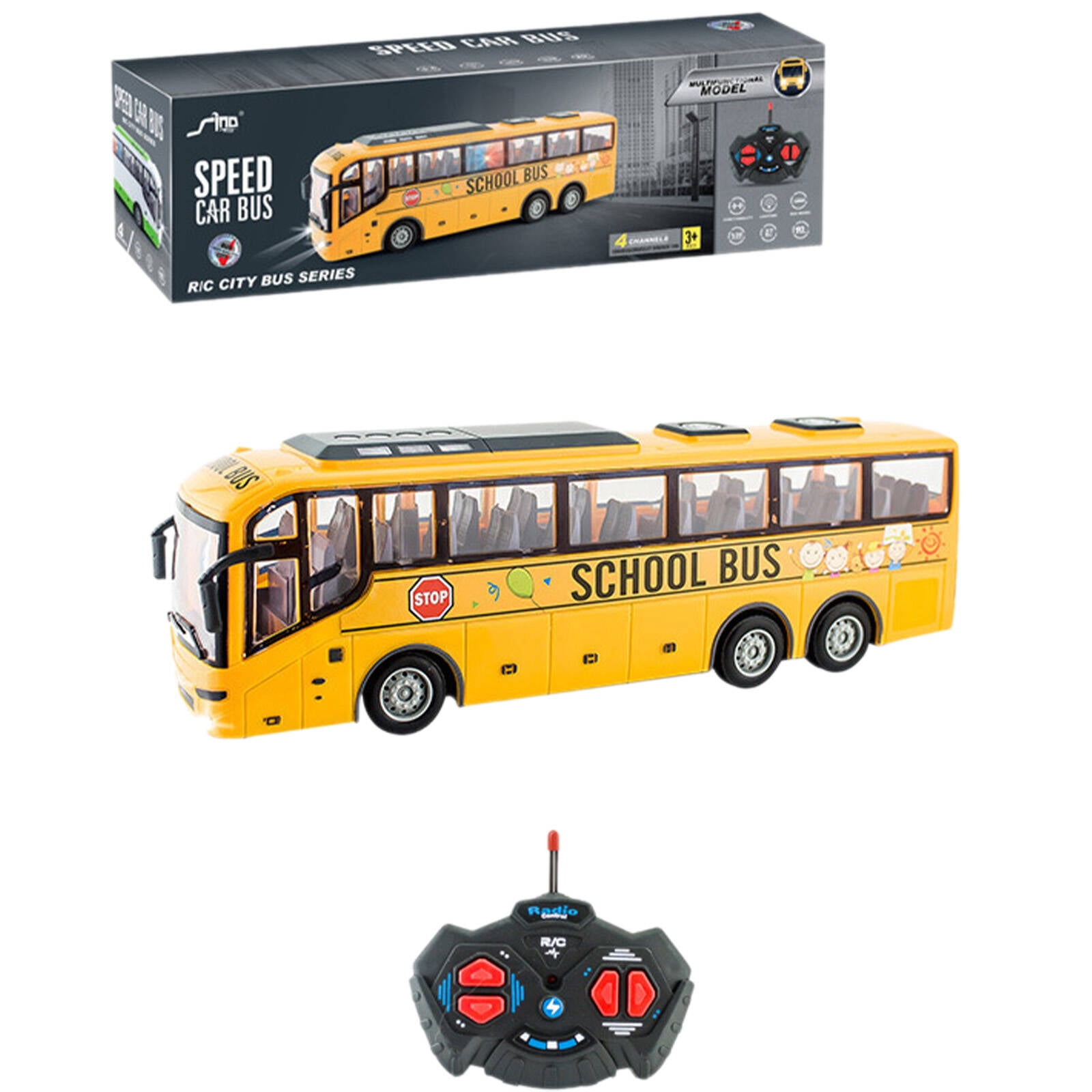 BESTSKY Toy Cars,Realistic School Bus Design Boy Toys Age 6-8,Honking ...