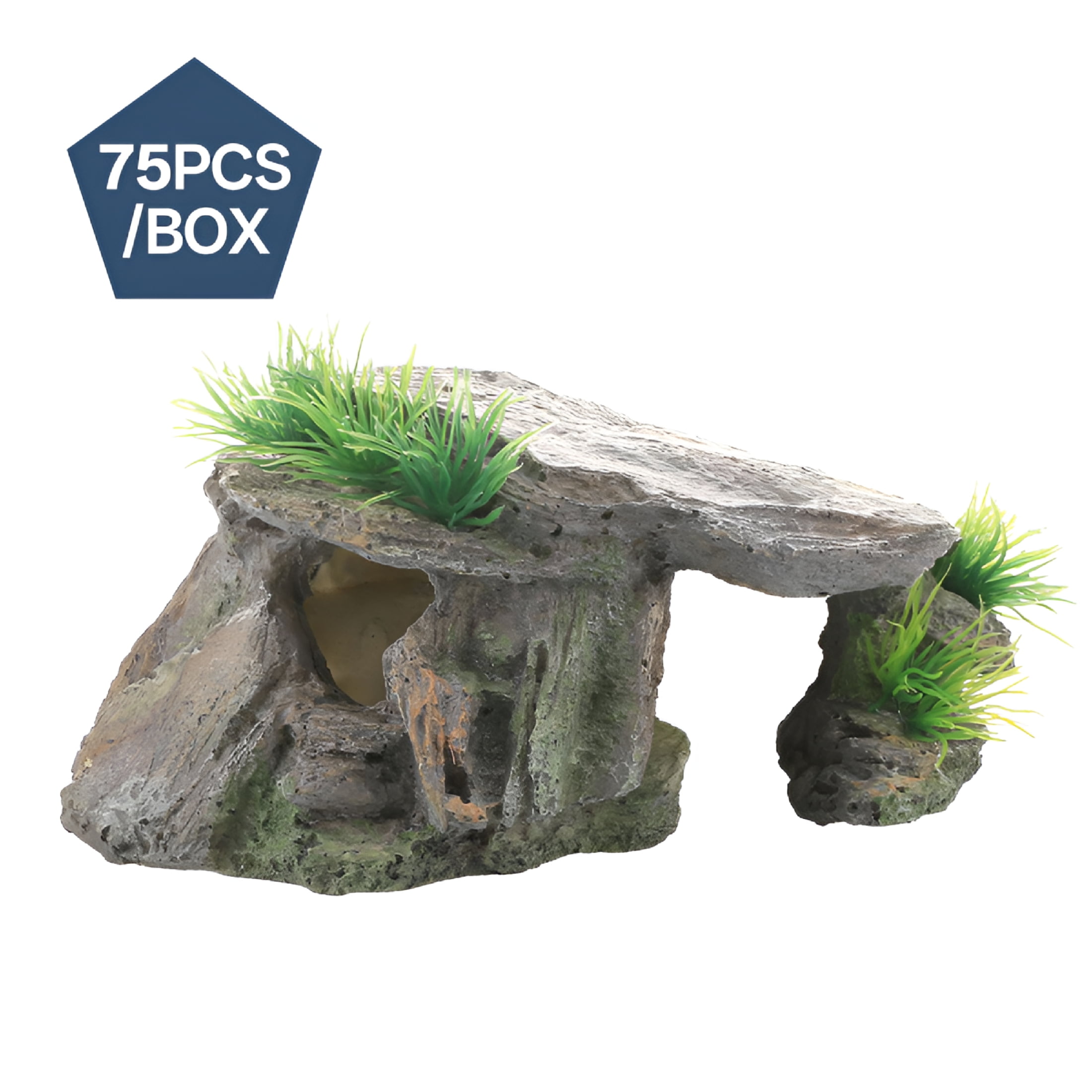 BESTSKY Turtle Tank Accessories,Resin Reptile Tank Accessories,Stone ...