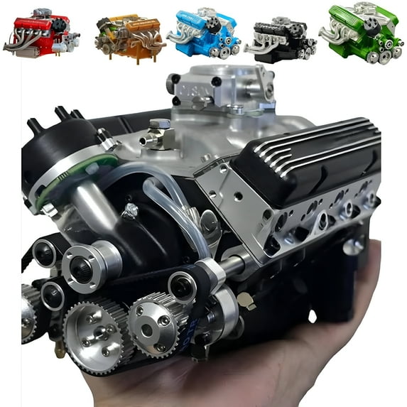 BESTSKY V8 Engine Kit Gas,89%-Gasoline OHV V8 Small-Block Engine Resin ...