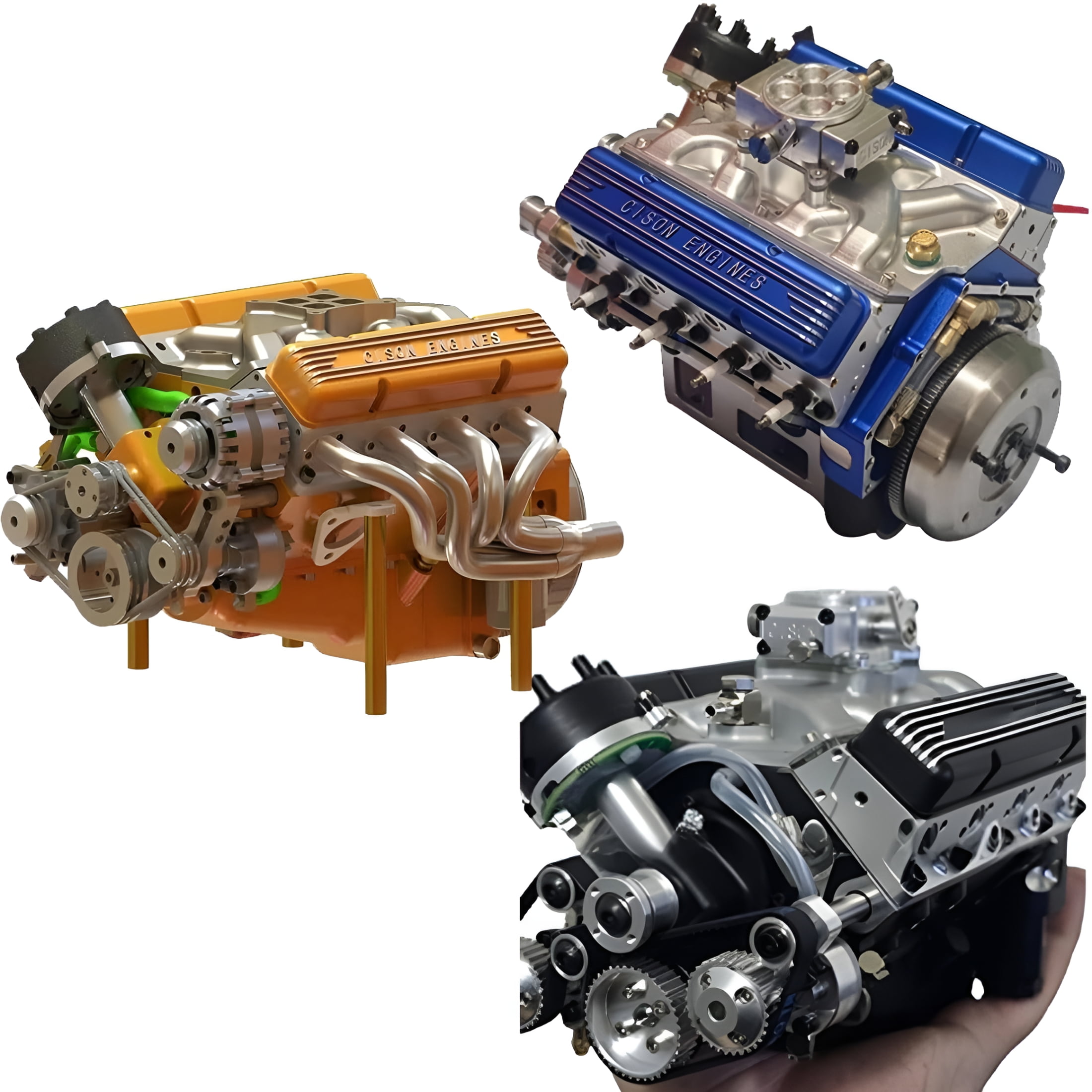 BESTSKY V8 Engine Kit Gas - Build Your Own Stem V8 Model Engine for ...