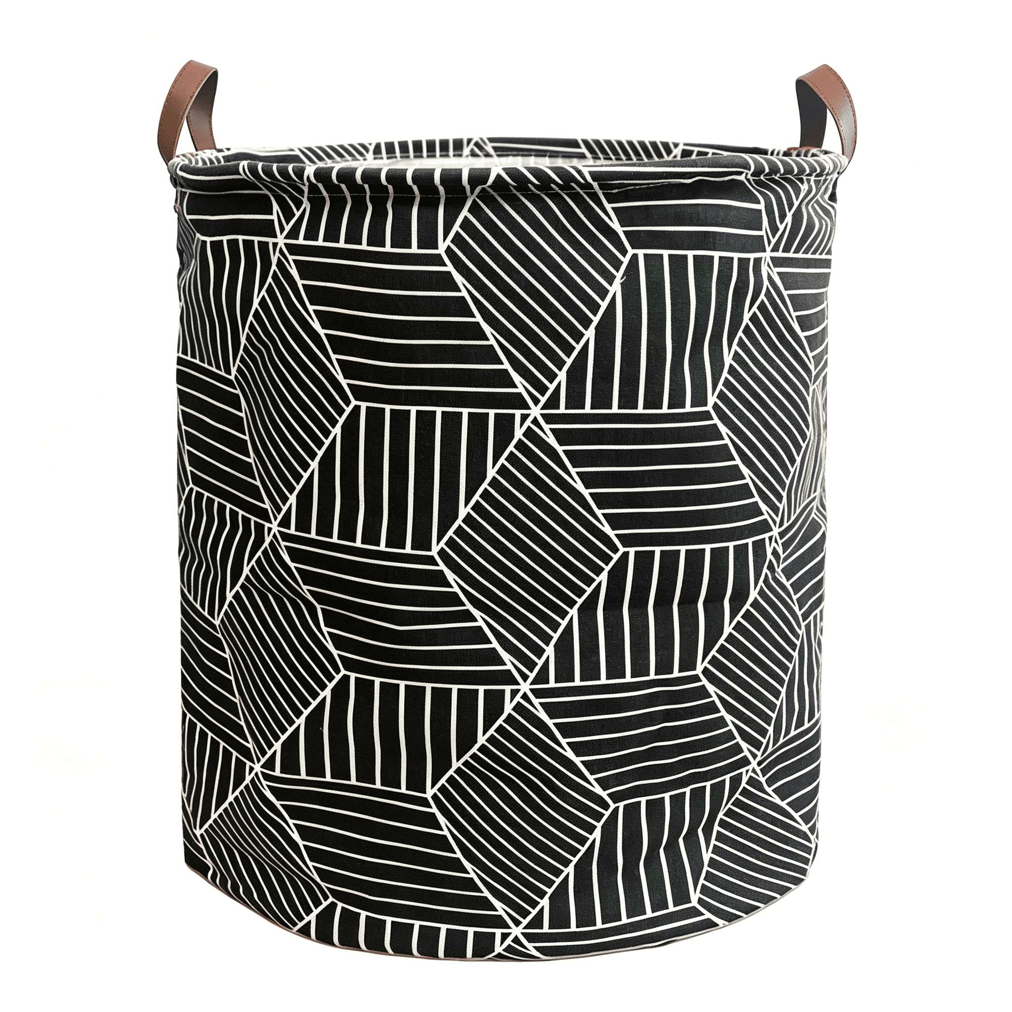 BESTSKY Waterproof Laundry Hamper Collapsible Laundry Basket Leather ...
