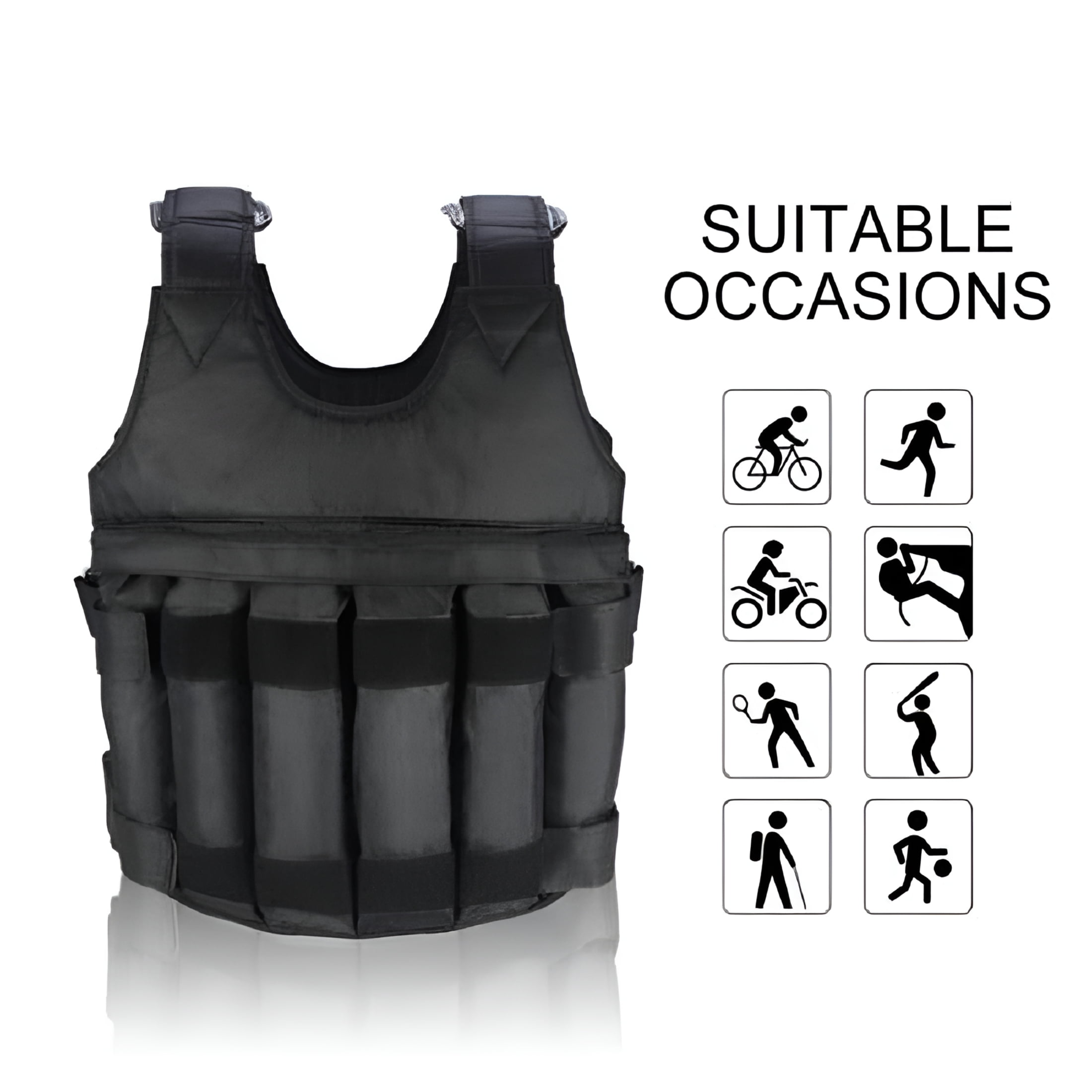 BESTSKY Weighted Vest for Men Workout - Adjustable Weight Vests 20lbs ...