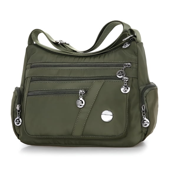 BESTSKY Women Multi Pockets Crossbody Bag Waterproof Nylon Single ...