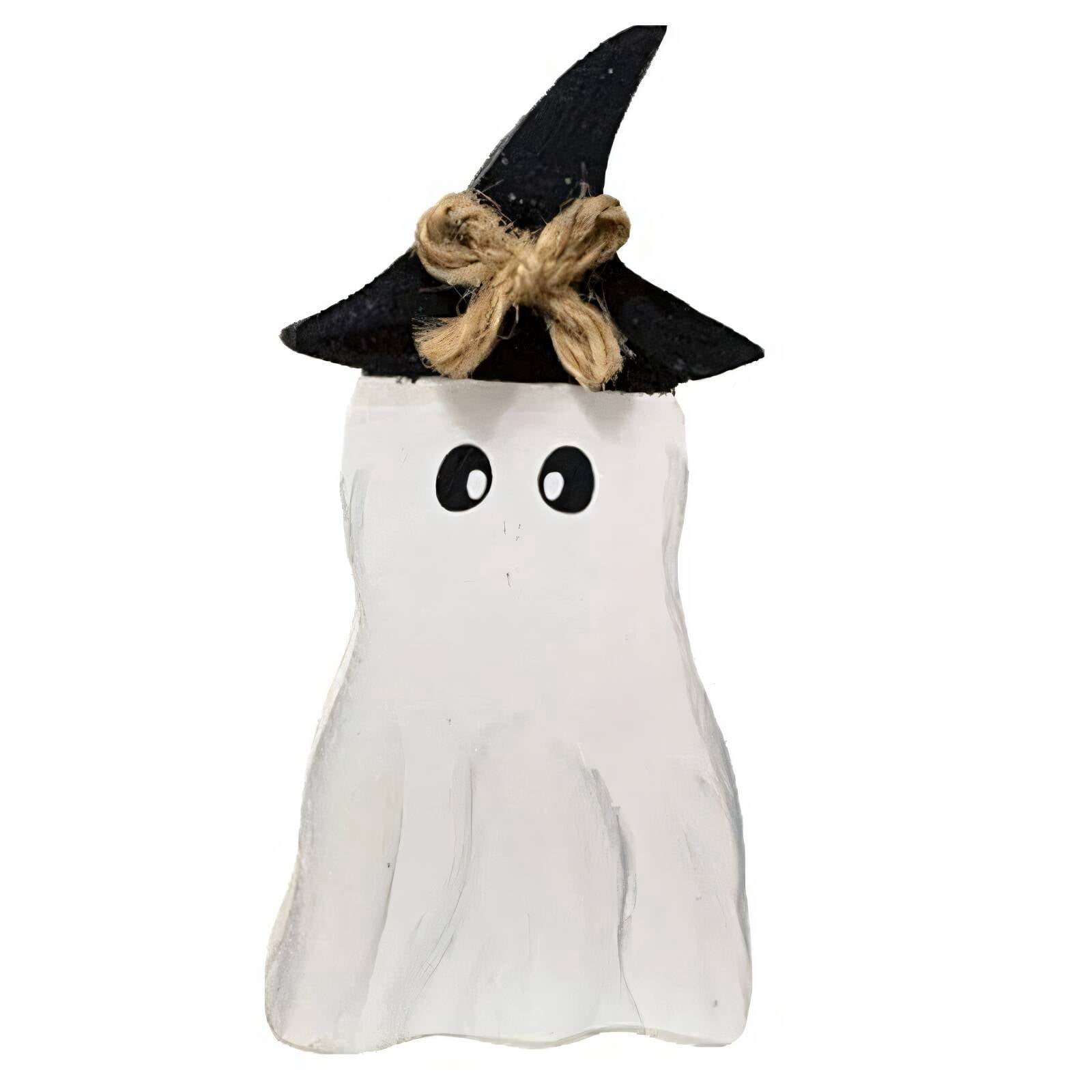 BESTSKY Wooden Ghost Cat Sculpture,Unique Artistic Design Halloween ...