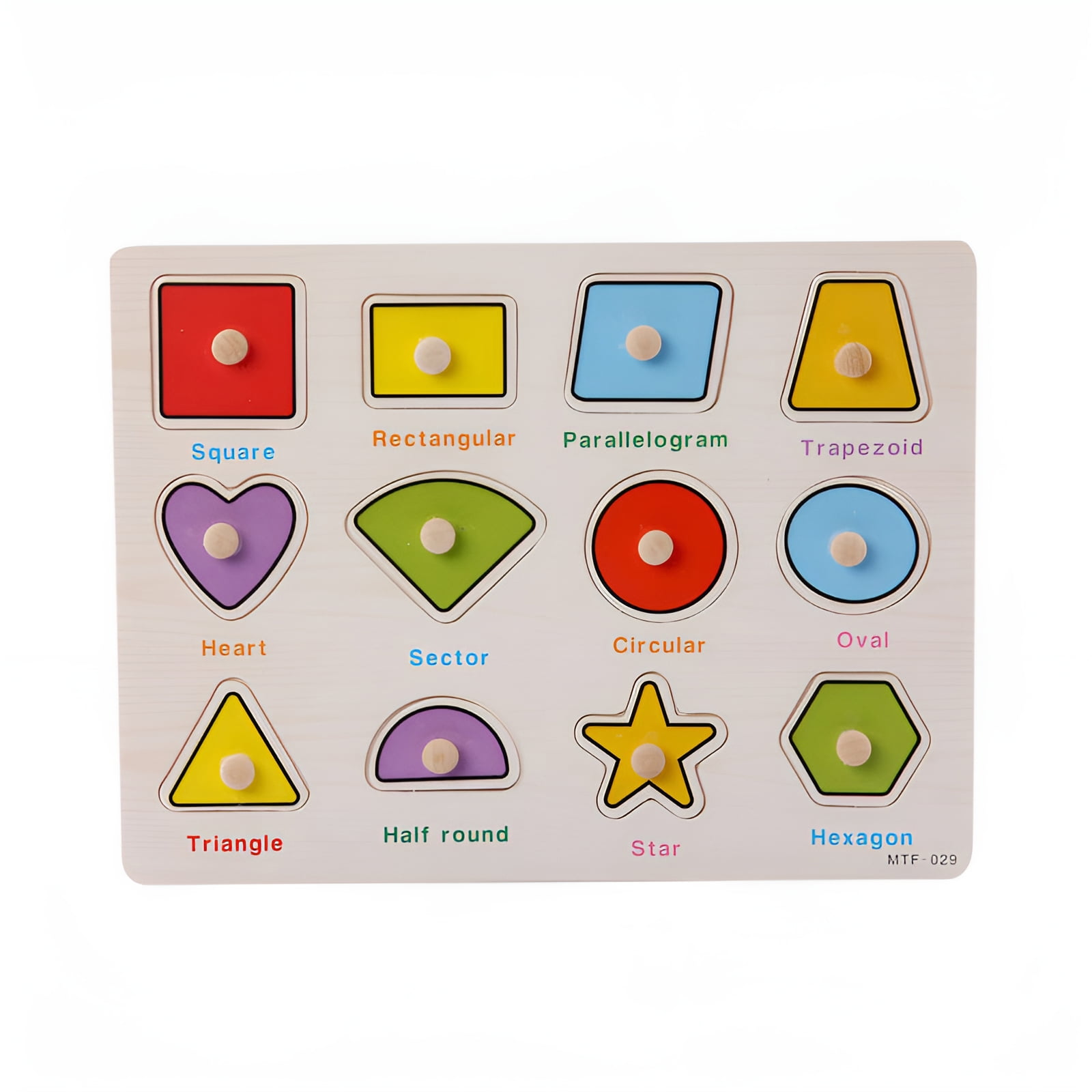 BESTSKY Wooden Puzzles for Toddlers 1-3,Wooden Puzzle Board Toddler ...