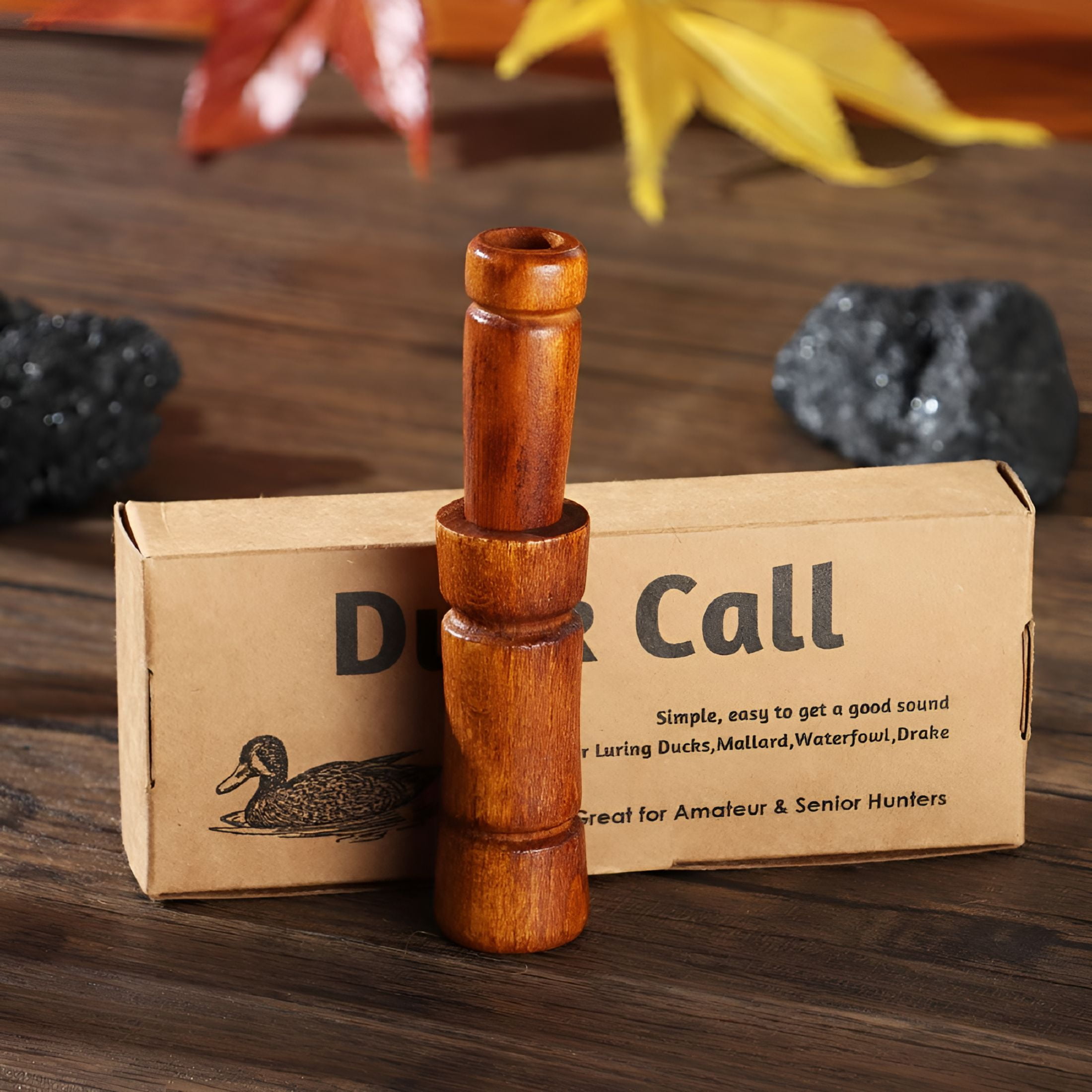 BESTSKY Wooden Realistic Sound Lures Hunting Duck Calls Wooden Whistle ...