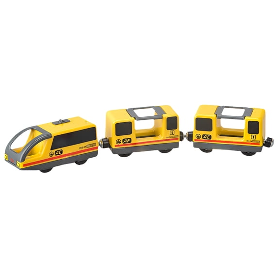 BESTSKY Wooden Train Set,Remote Control Wooden Train Track,Electric ...