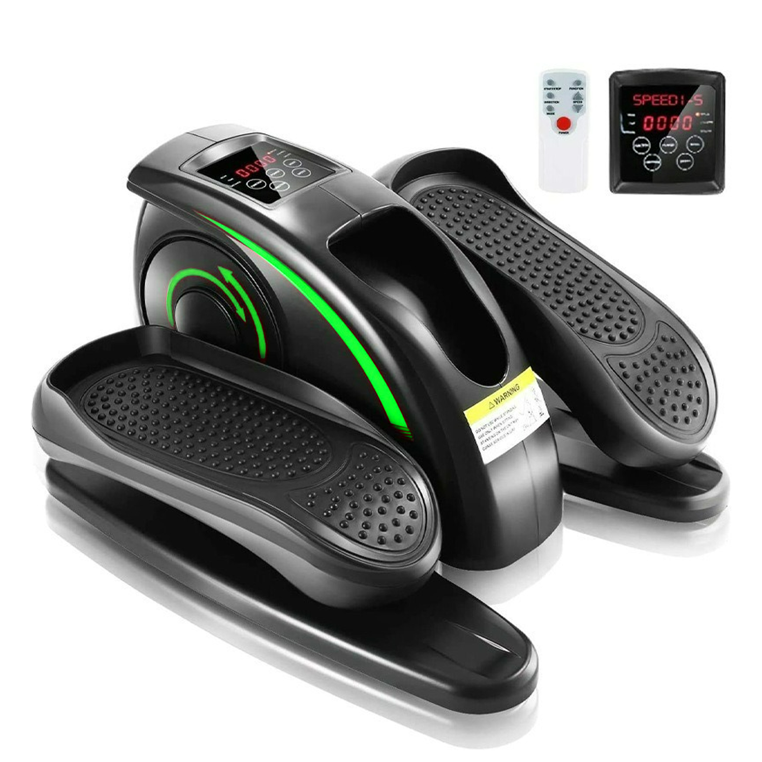 BESTSLE Under Desk Elliptical, Electric Seated Pedal Exerciser, with ...