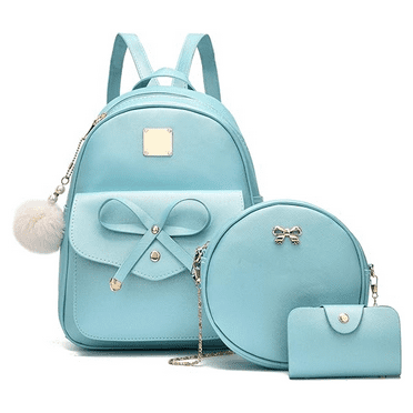 Pink Strawberry Faux Leather Mini Backpack Crossbody Bag with ...