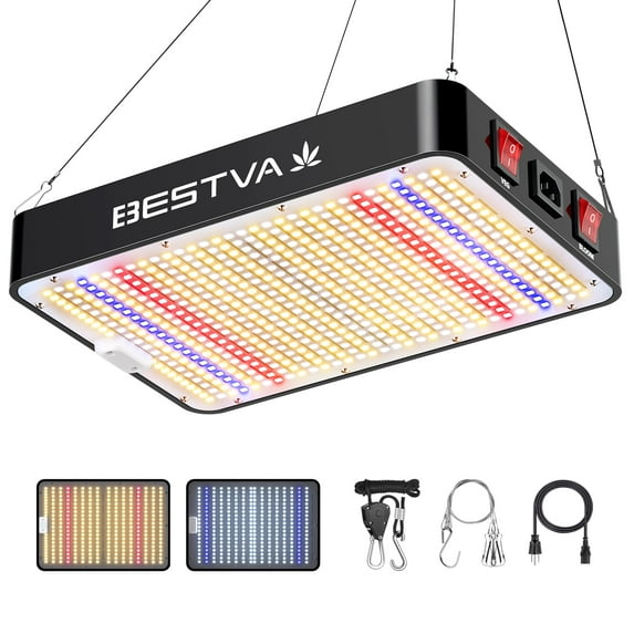 BESTVA 2025 Upgrade DC1000 JKF25 Led Grow Light with High Yield Diodes ...