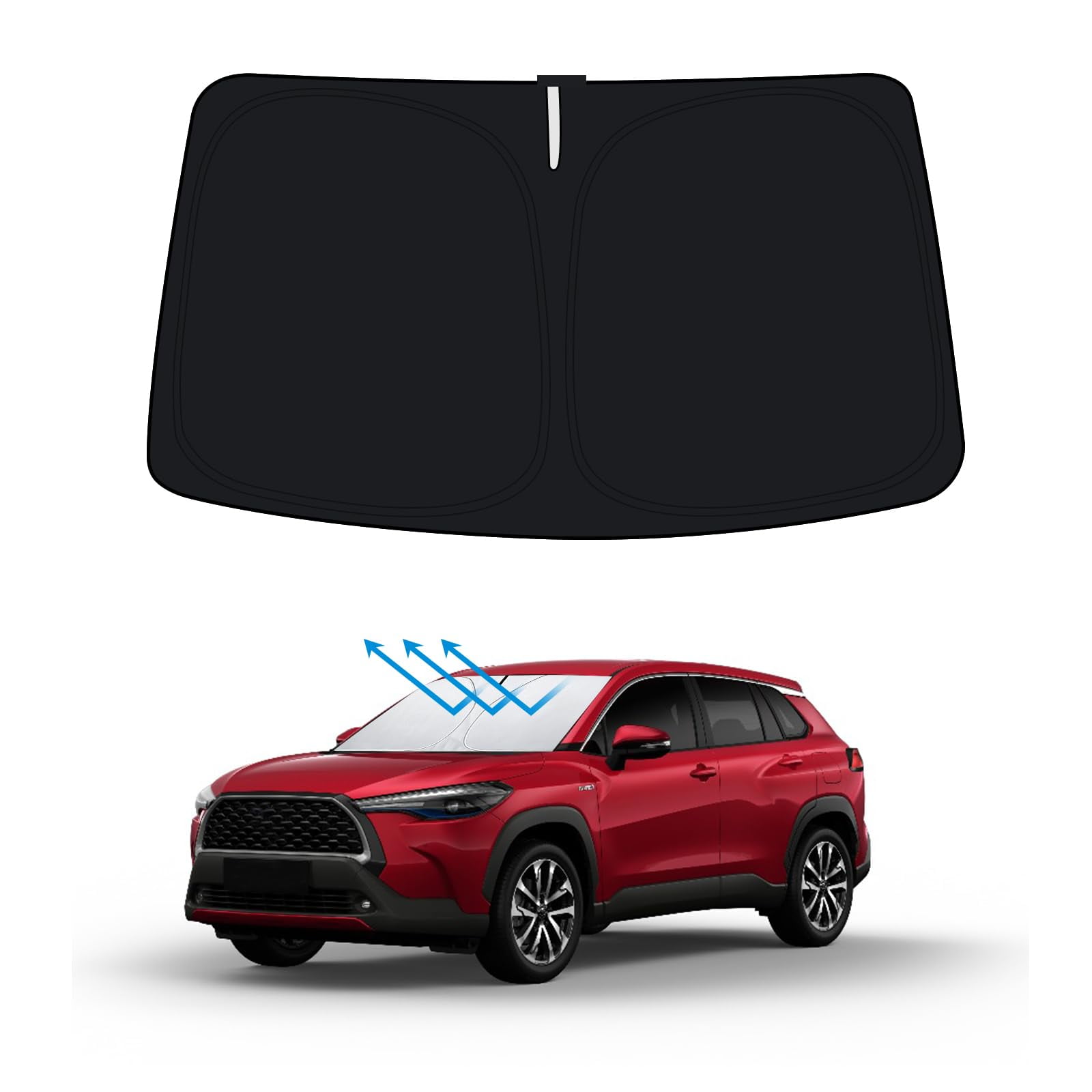 BESTVIEW Front Windshield Sun Shade Compatible with Toyota Corolla ...
