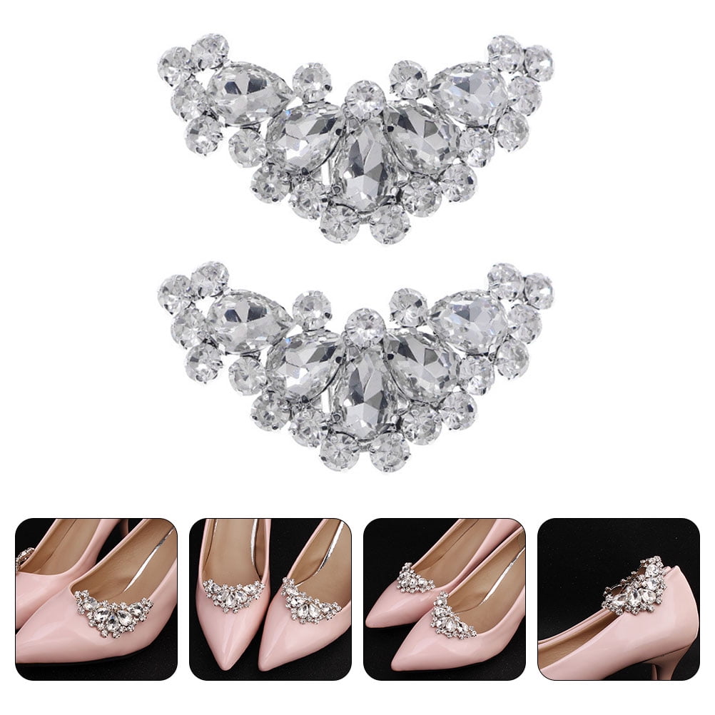BESTYASH 1 Pair of Shoe Clip Rhinestone Decoration Elegant Alloy Buckle ...