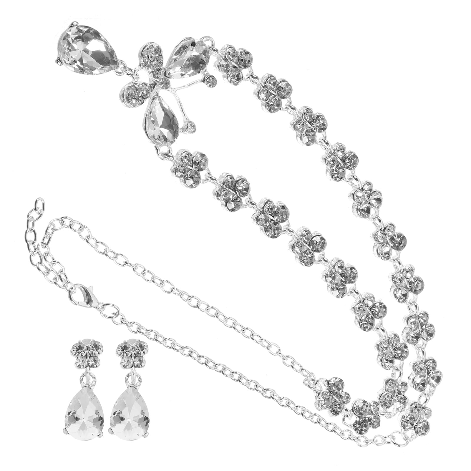 BESTYASH 1 Set Bridal Jewellery Set Zinc Alloy Butterfly Shape Fashion ...