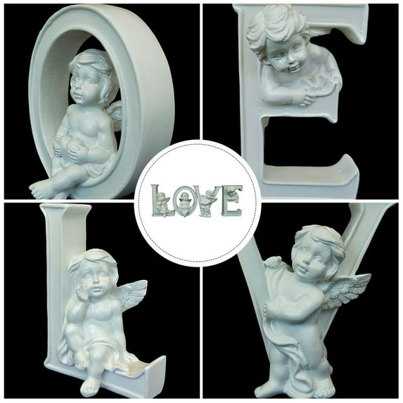 BESTYASH 1 Set Hand Painted Figurine Ornament Angel Shaped Decorations ...