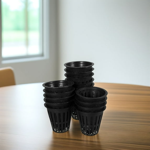 BESTYASH 1 Set Hydroponics Mesh Pots for Plants Black Plastic Heavy ...