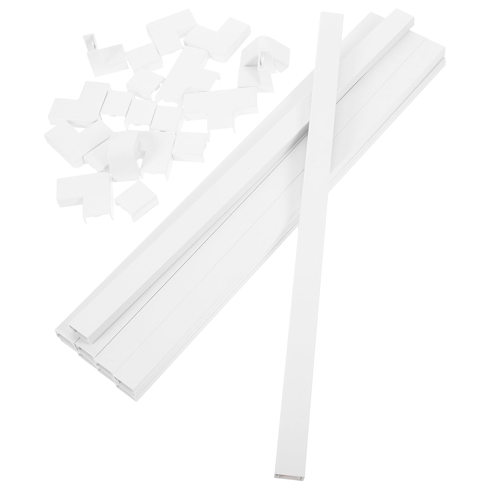 BESTYASH 1Set White PVC Cord Cover for Wall Mount Cable Management and ...