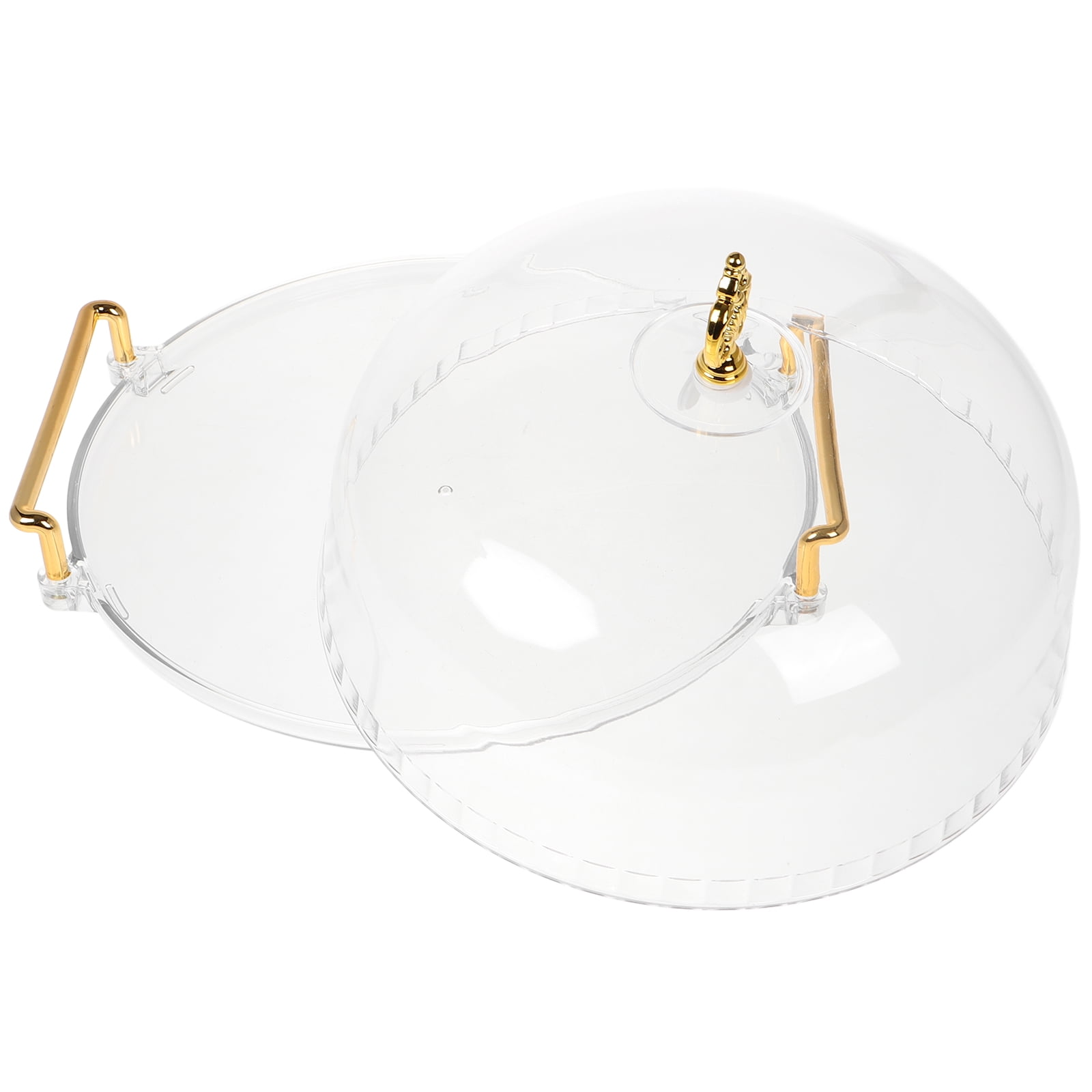 BESTYASH 1 Set Round Food Cover Clear Cake Dome Plastic Food Protection ...