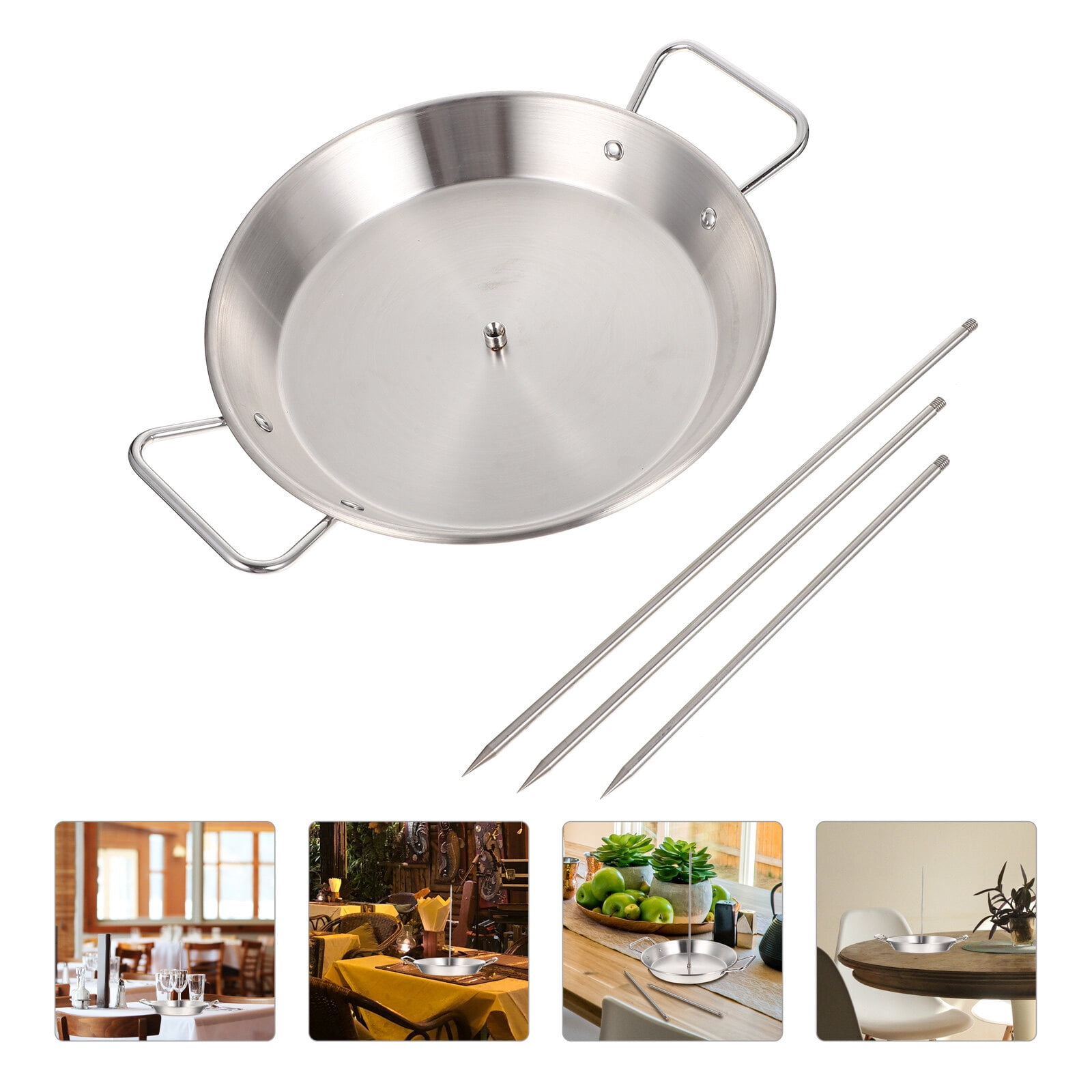 BESTYASH 1 Set of Silver BBQ Kebab Rack made of Stainless Steel for ...