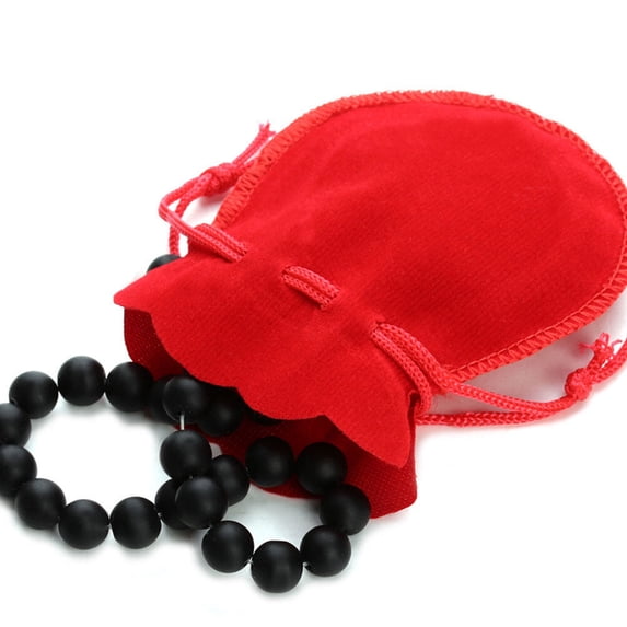 BESTYASH 10-Pack Red Flannel Drawstring Jewelry Bags, Large Capacity ...