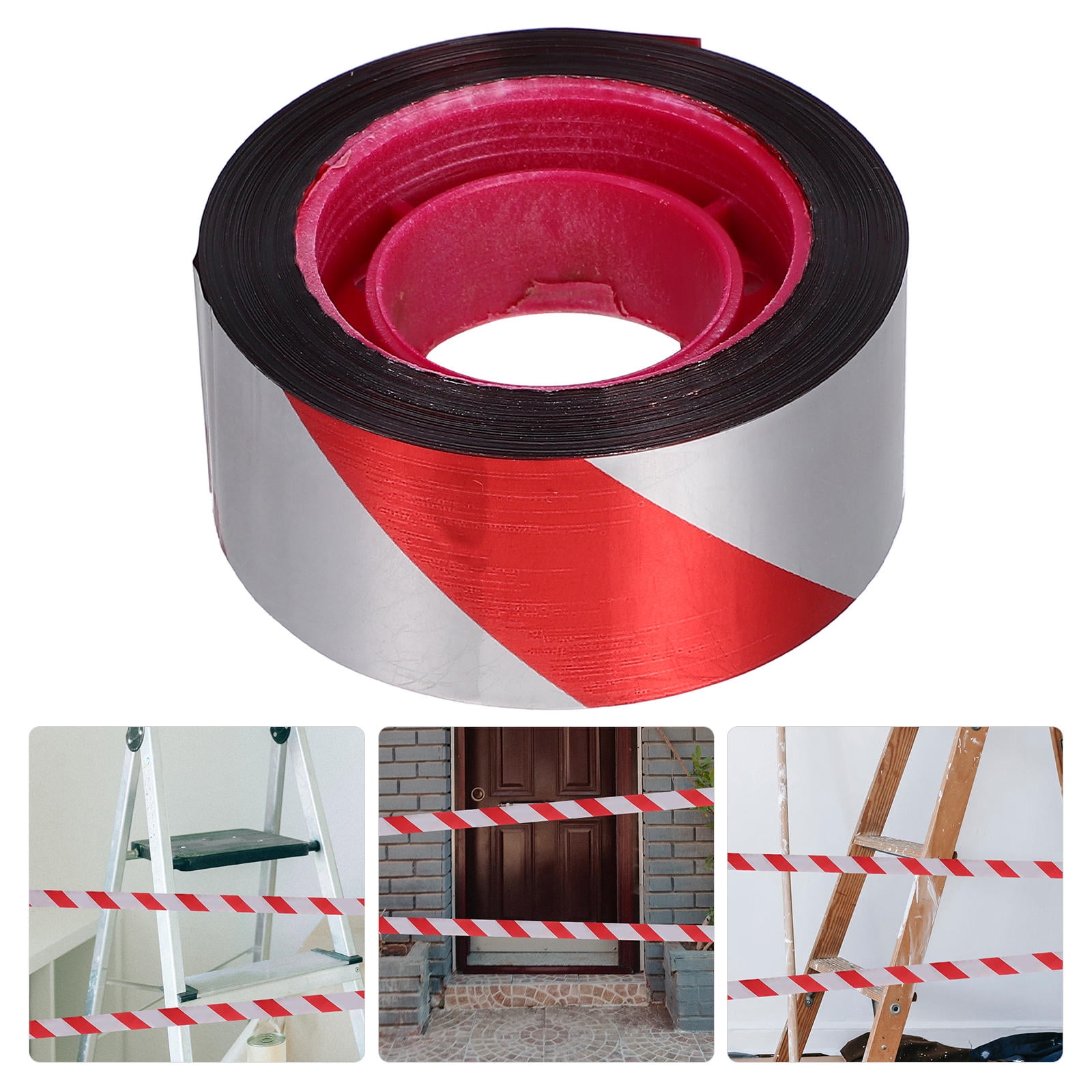 BESTYASH 10 Rolls Waterproof Red White Caution Tape for Car Safety ...
