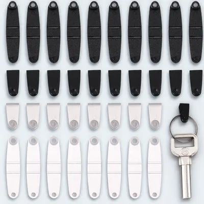 BESTYASH 100Pcs Plastic Foldable Keychain Clips Assorted Colors Small ...
