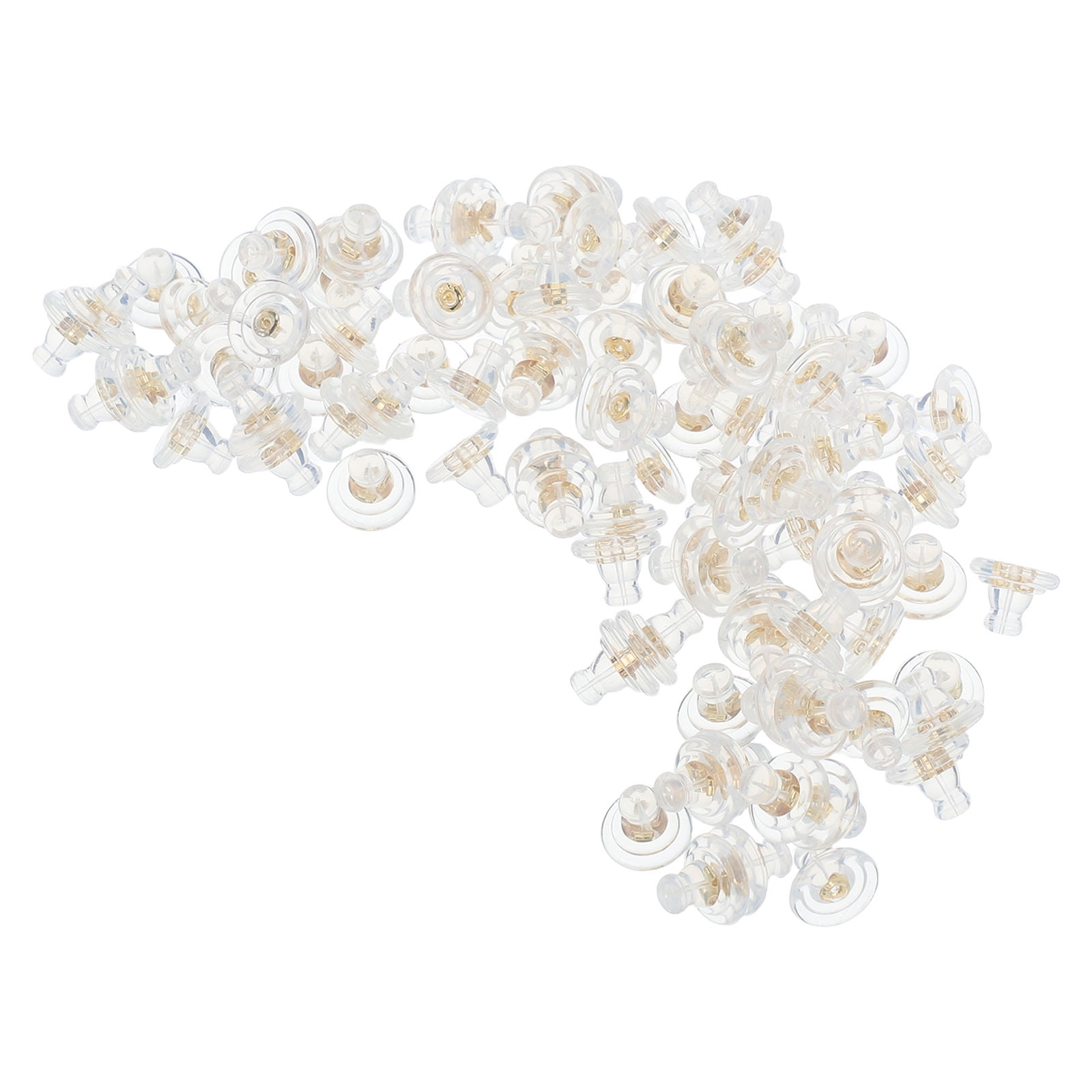 BESTYASH 100Pcs Silicone Clear Ear Stoppers for Secure Comfortable ...