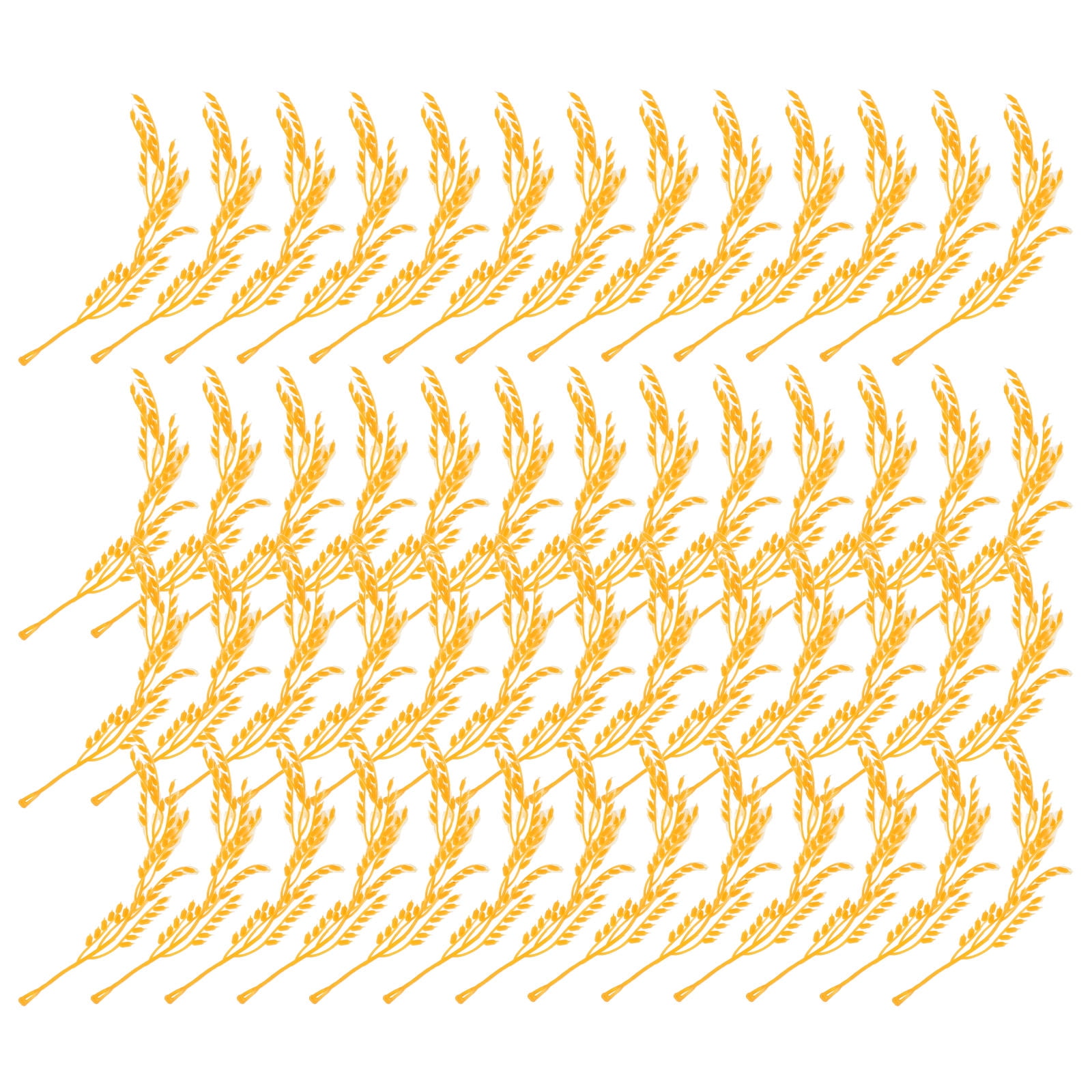 BESTYASH 100 Pieces Artificial Wheat Stalks Plastic Wheat Decor for Farmhouse, Crafts, and Model ...