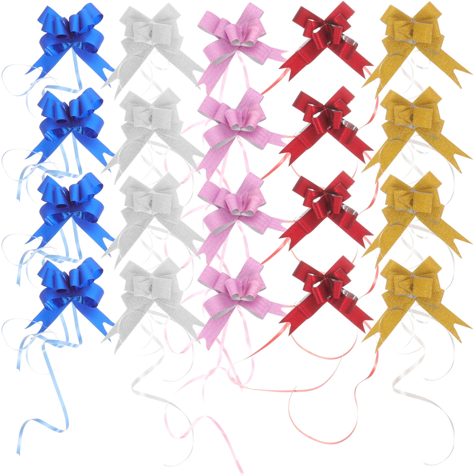 BESTYASH 100Pcs String Bows for Christmas Tree Wine Bottle Flower ...