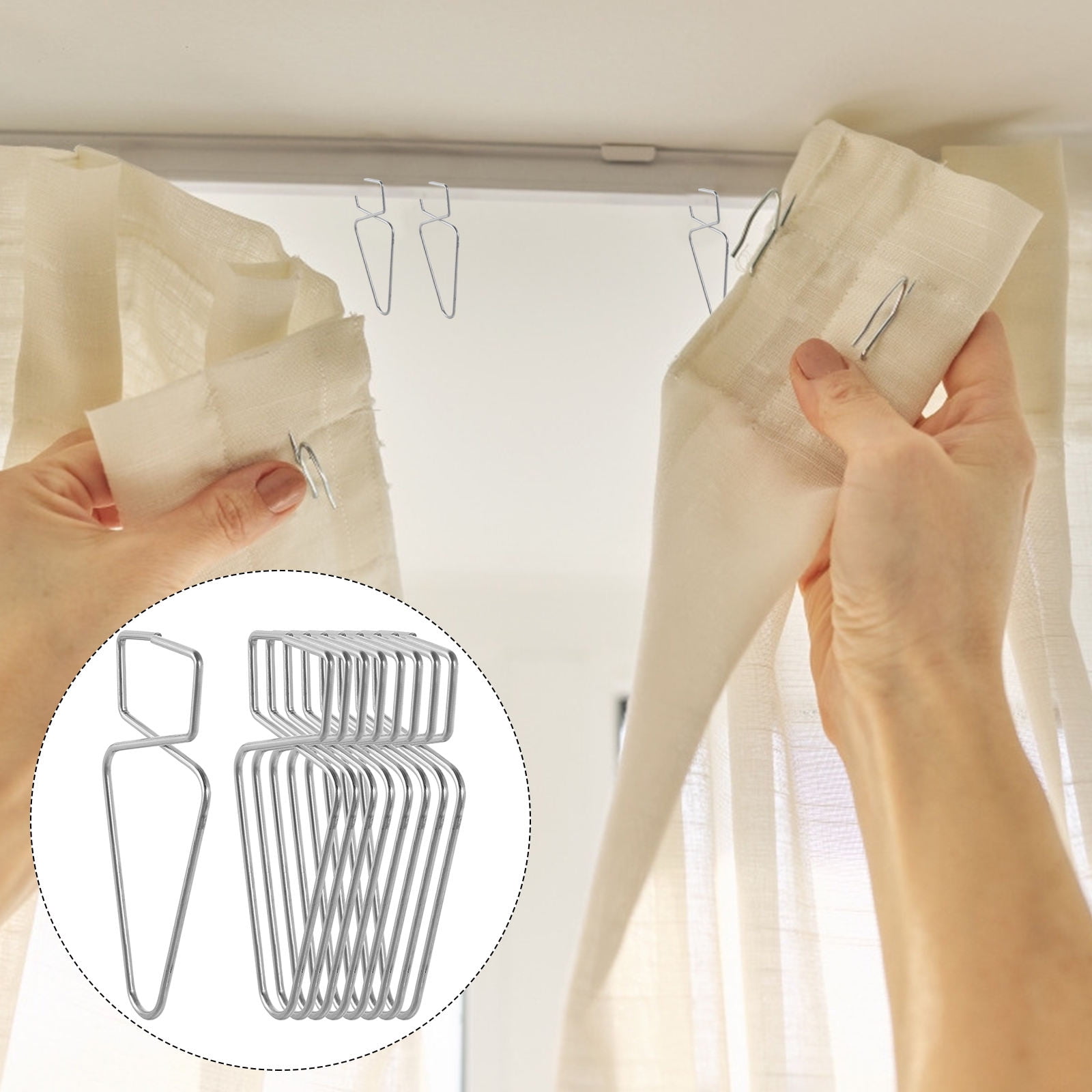 BESTYASH 100Pcs Sturdy Steel Ceiling Hangers Squeeze Hooks for ...