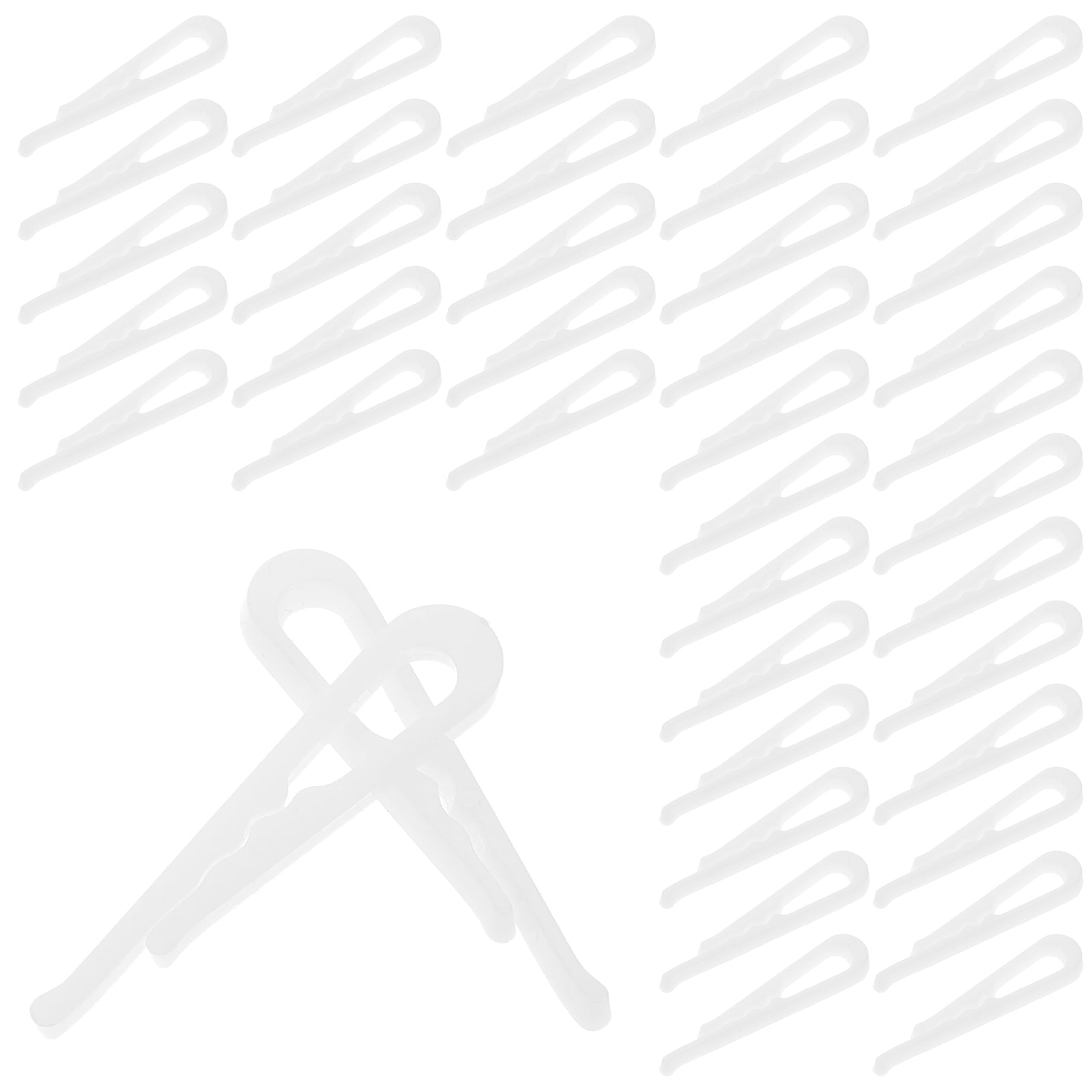 BESTYASH 100Pcs White Multifunctional Clothes Clips with Precision ...
