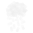 BESTYASH 100Pcs White Rectangular Plastic Clips for Clothing High ...