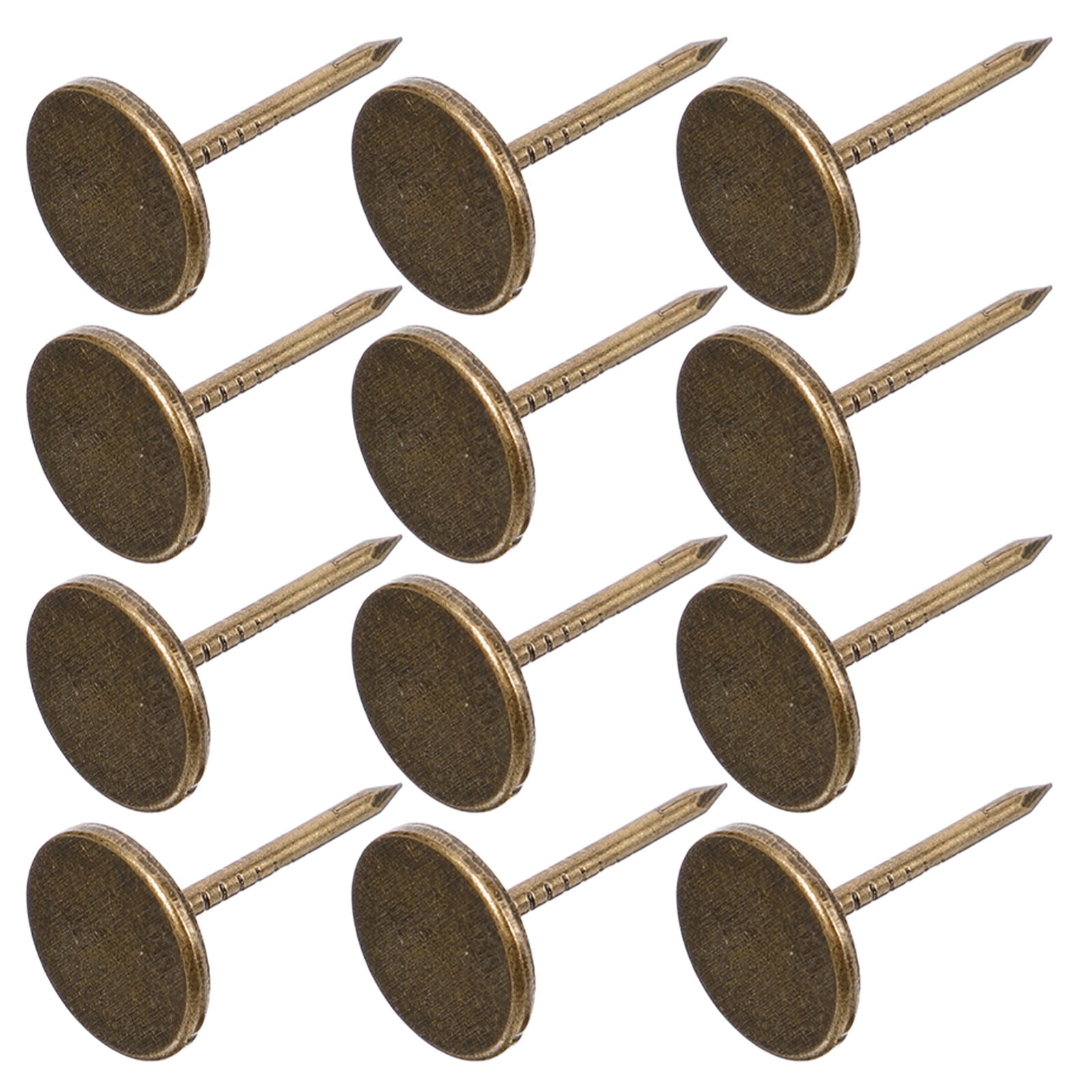 BESTYASH 100pcs Carpet Nails Dark Brown Iron Flat Head Decorative Tacks ...