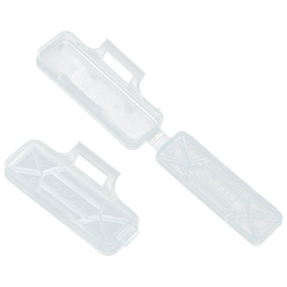 BESTYASH 100pcs Clear Cable Label Sleeves Transparent Plastic Wire ...