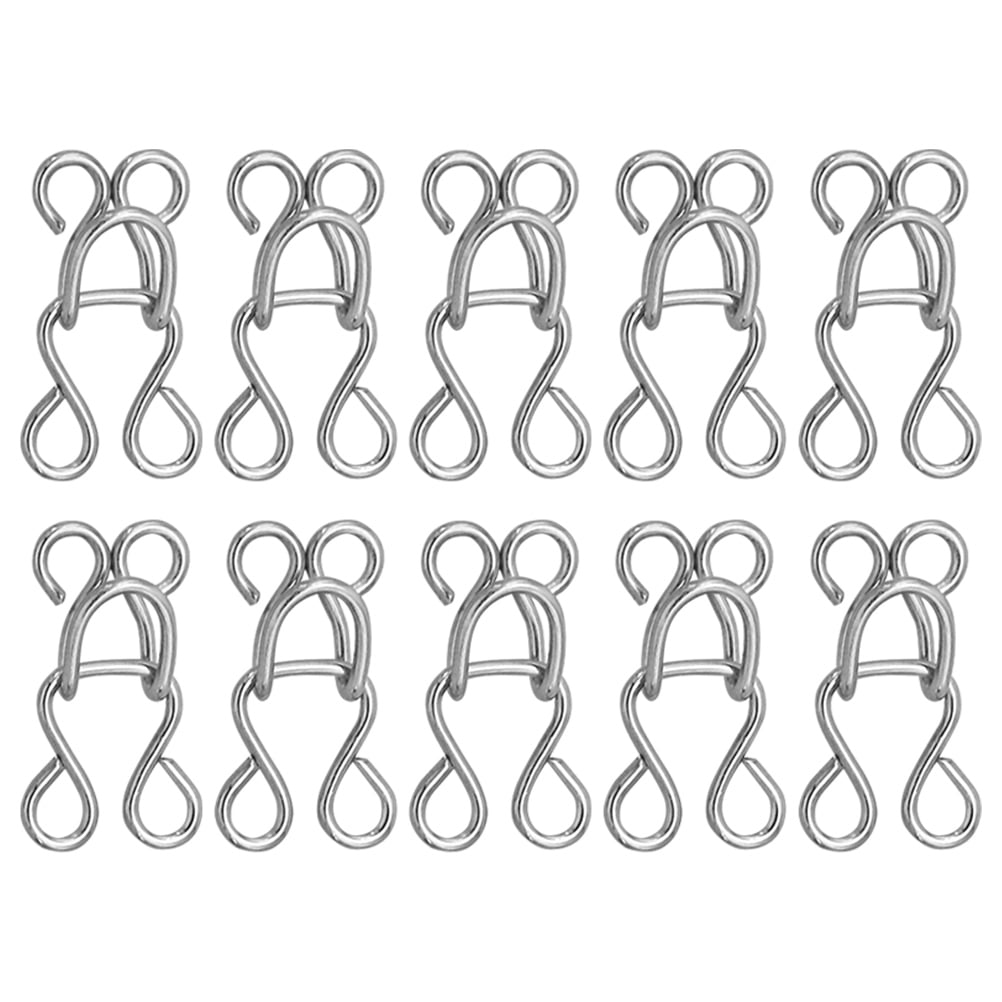 BESTYASH 100pcs Metal Hook and Eye Closure Fasteners for Bags Durable ...