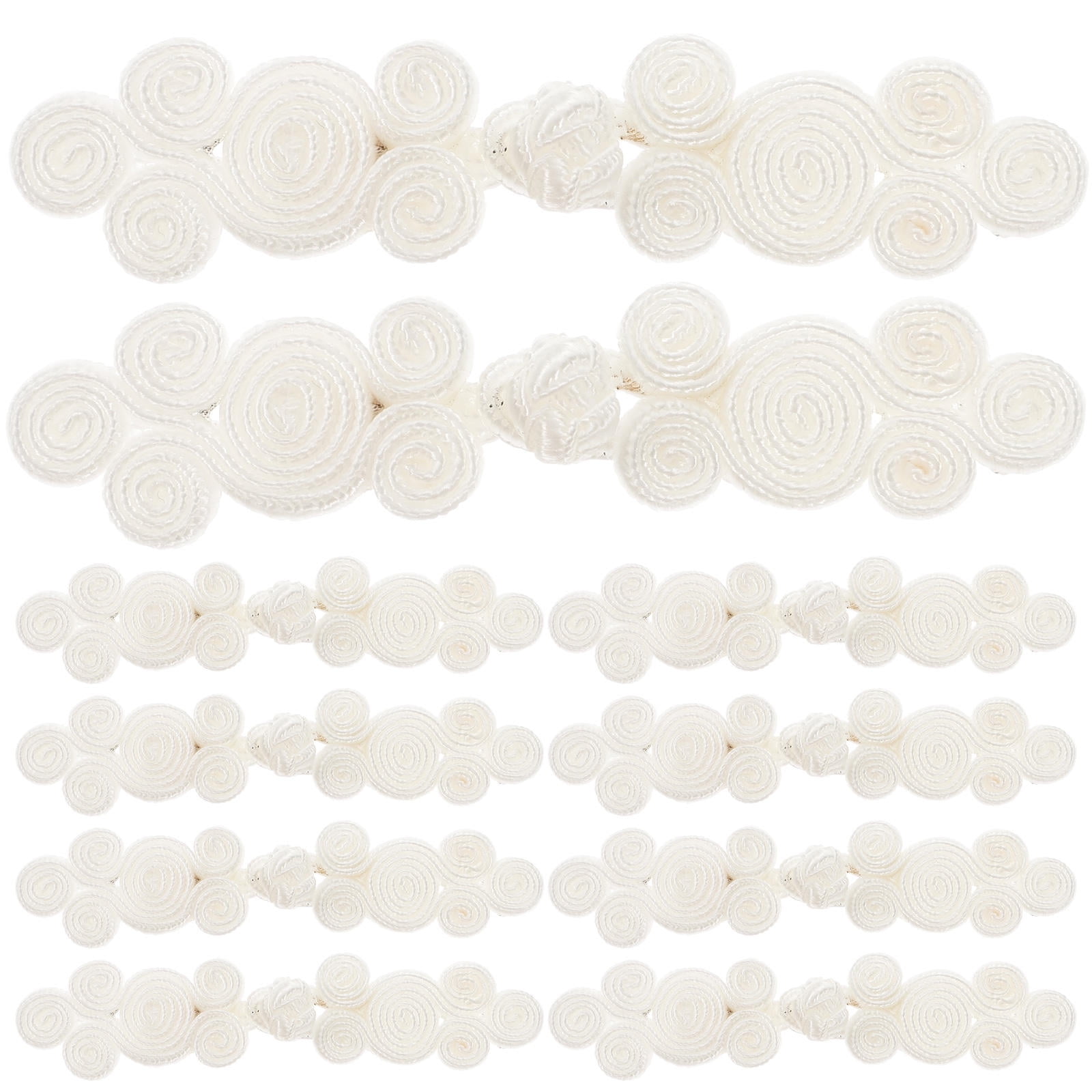 BESTYASH 10Pairs Premium White Clothes Buttons Sewing Fastener for ...