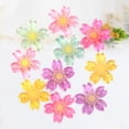 BESTYASH 10Pcs Assorted Color Flower Refrigerator Magnetic Stickers ...