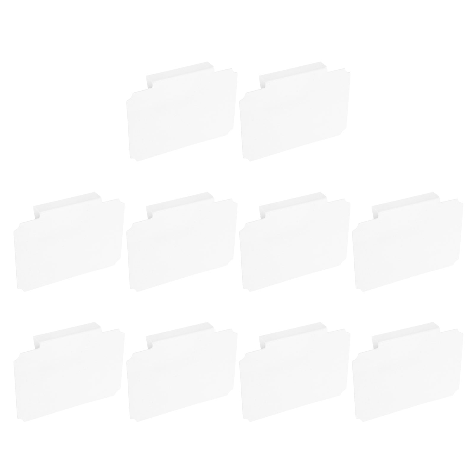 BESTYASH 10Pcs Basket Labels Clip on Plastic Removable White Bin Tags ...