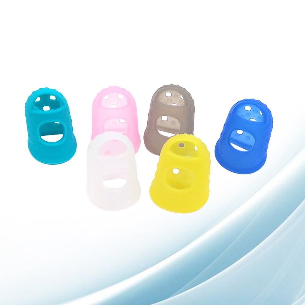 BESTYASH 10Pcs Breathable Guitar Fingertip Protectors in Assorted Color ...