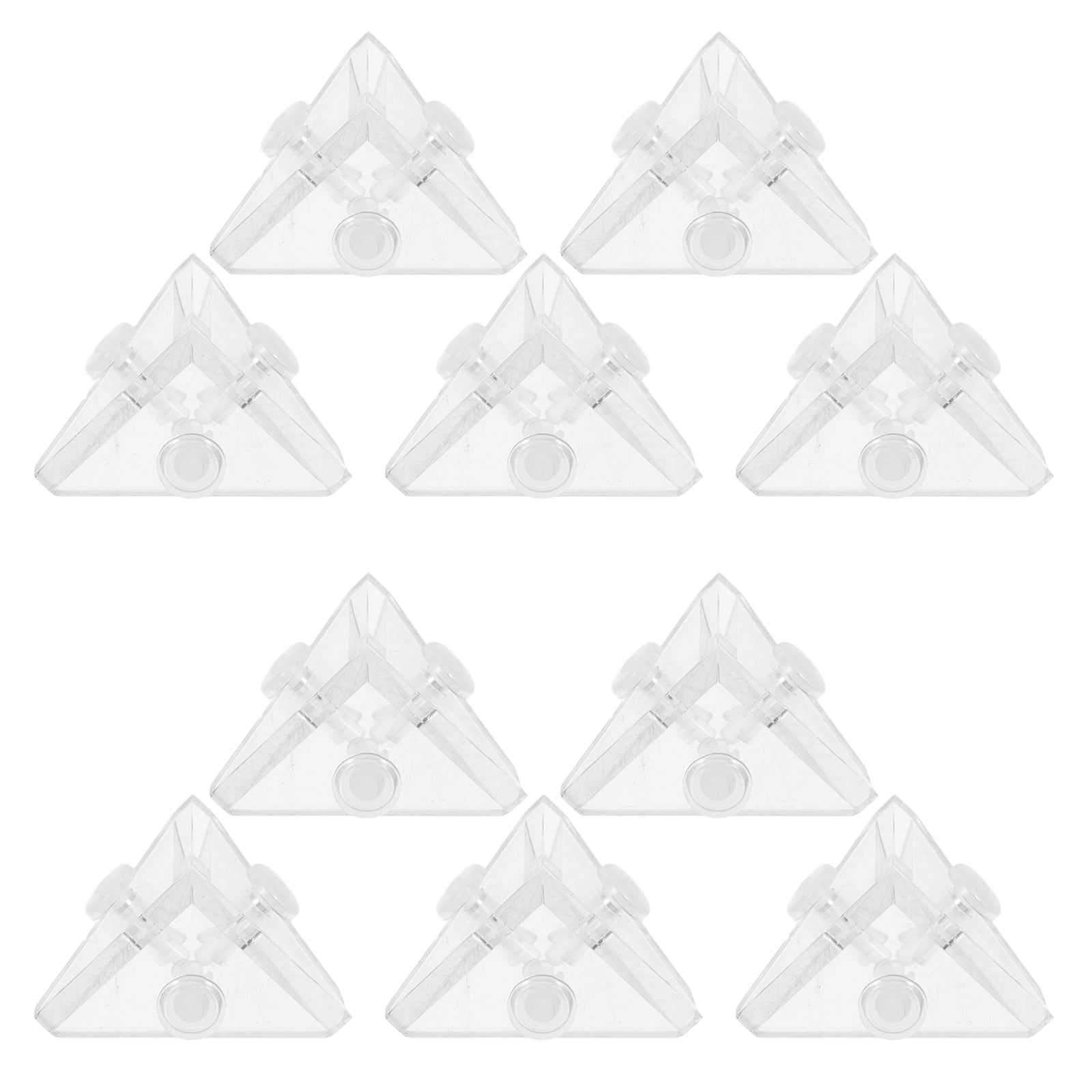 BESTYASH 10Pcs Clear Acrylic Corner Brackets Small Angle Braces for ...