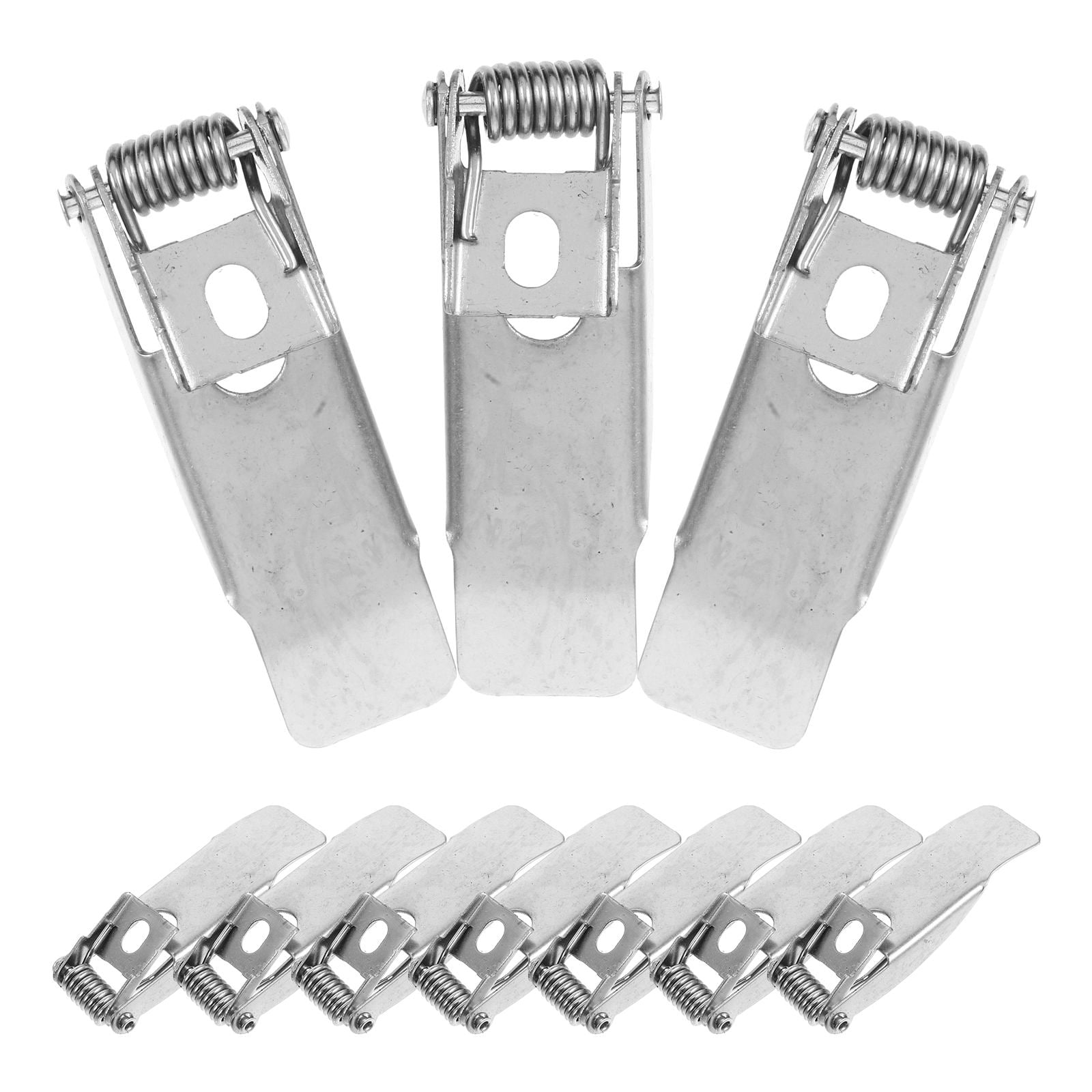 BESTYASH 10Pcs Elastic Spring Clips Plated Silver for Securing LED ...