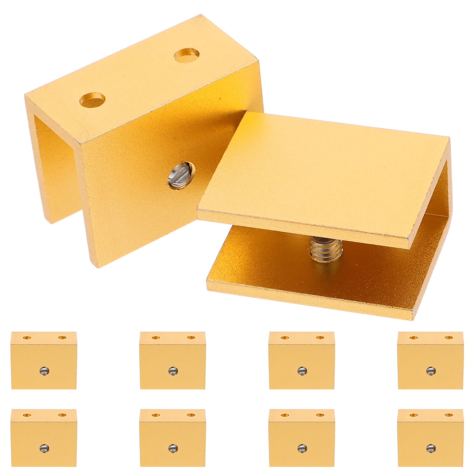 BESTYASH 10Pcs Golden Foldable Wall Shelf Brackets with Strong Clamp ...