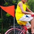 BESTYASH 10Pcs Orange Safety Flags for Bikes High Visibility Outdoor ...