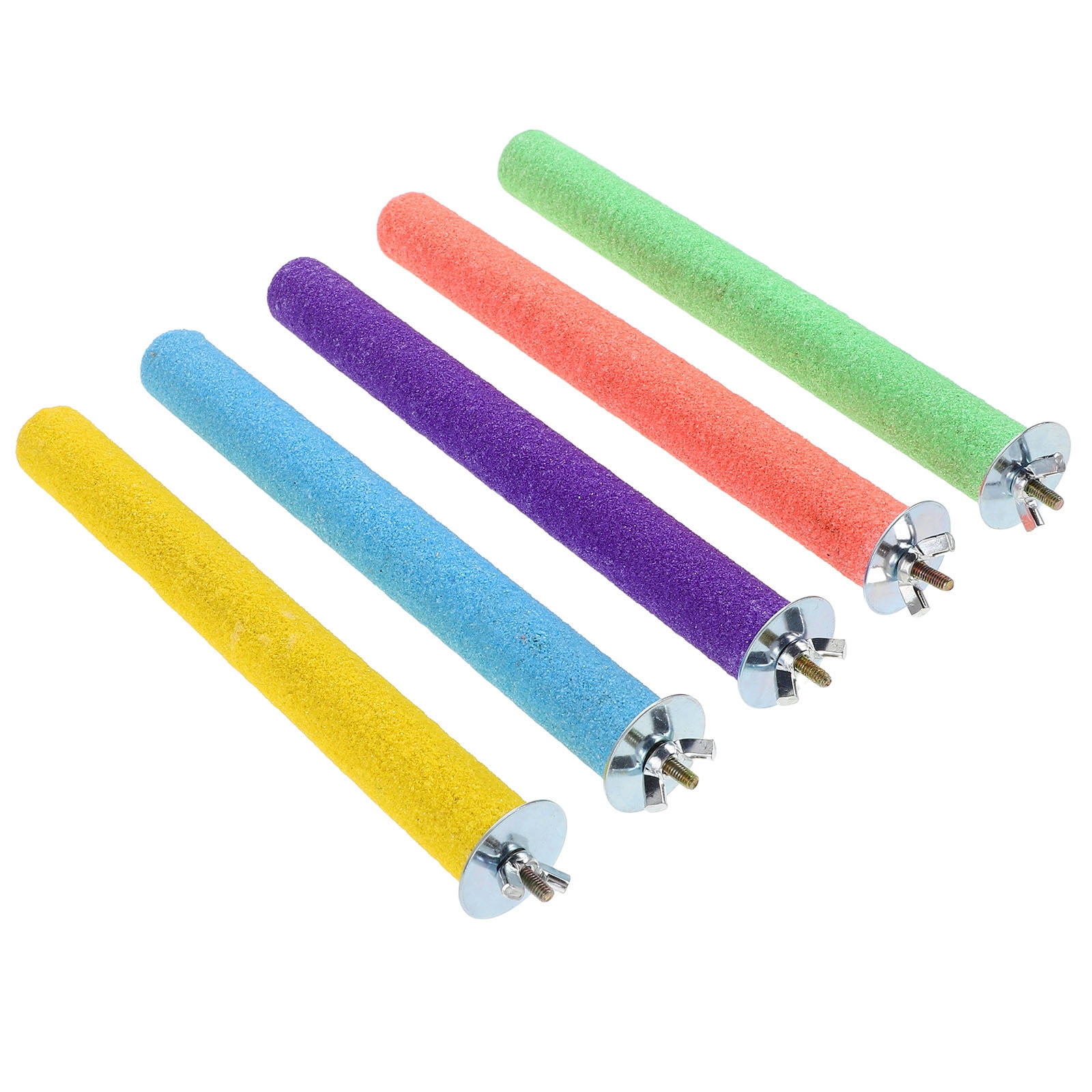 BESTYASH 10Pcs Parrot Perch Stick in Assorted Colors Designed for Nail ...