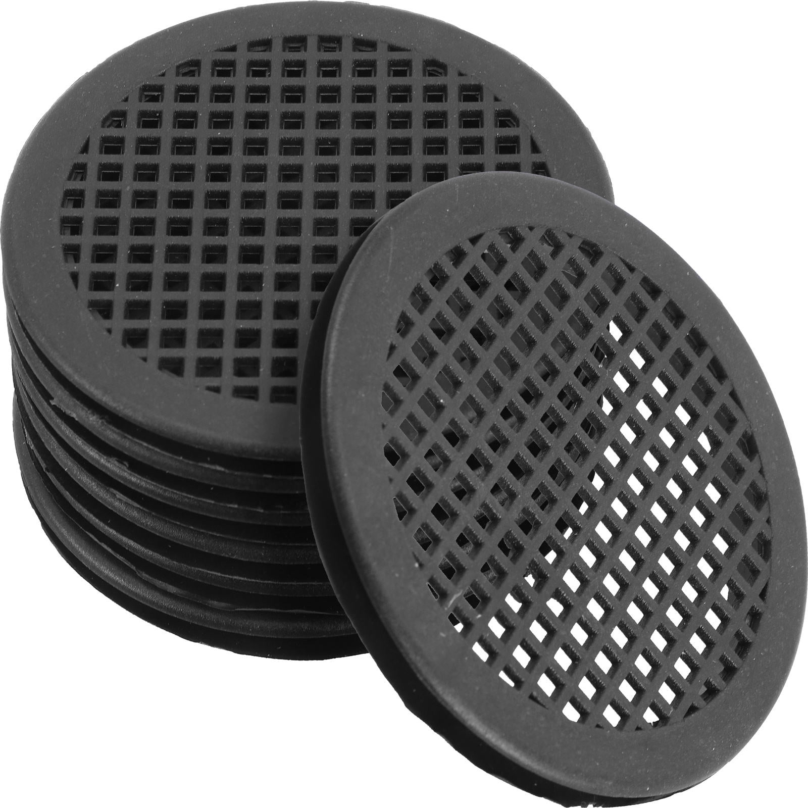 BESTYASH 10Pcs Plastic Cabinet Ventilation Covers with Round Mesh ...