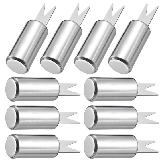 BESTYASH 10Pcs Plated Silver Stainless Steel Corn Forks Safe Family ...