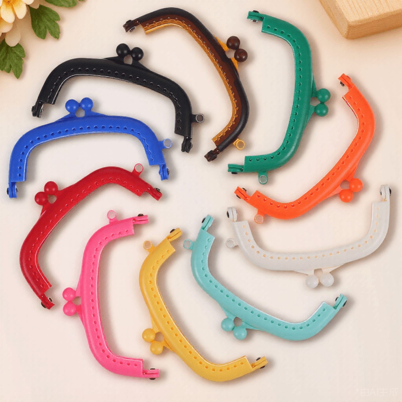 BESTYASH 10Pcs Purse Handle Replacement Plastic Clasp Frames for DIY ...