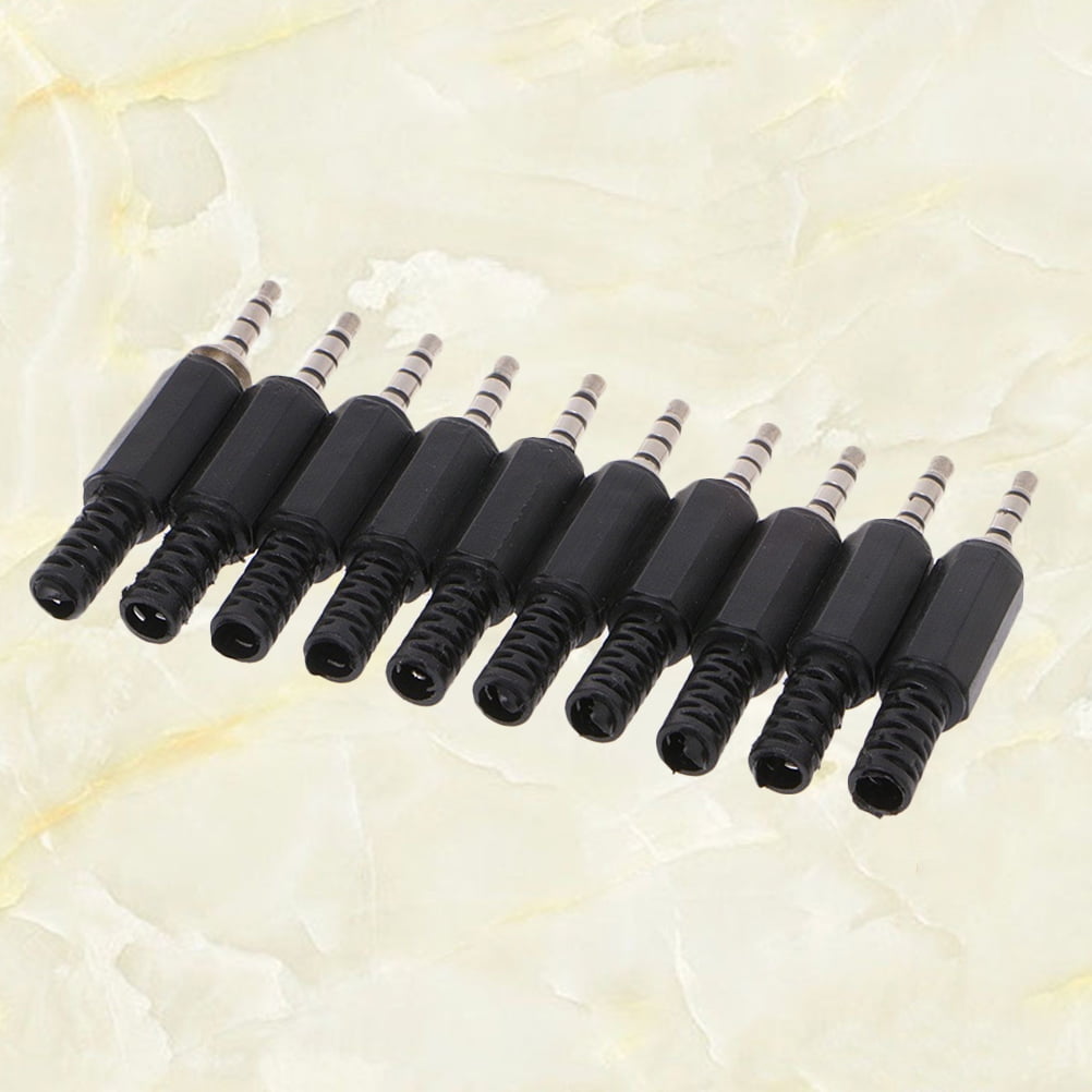 BESTYASH 10Pcs Replacement 3.5mm Stereo Audio Male Plug Solder Type for ...