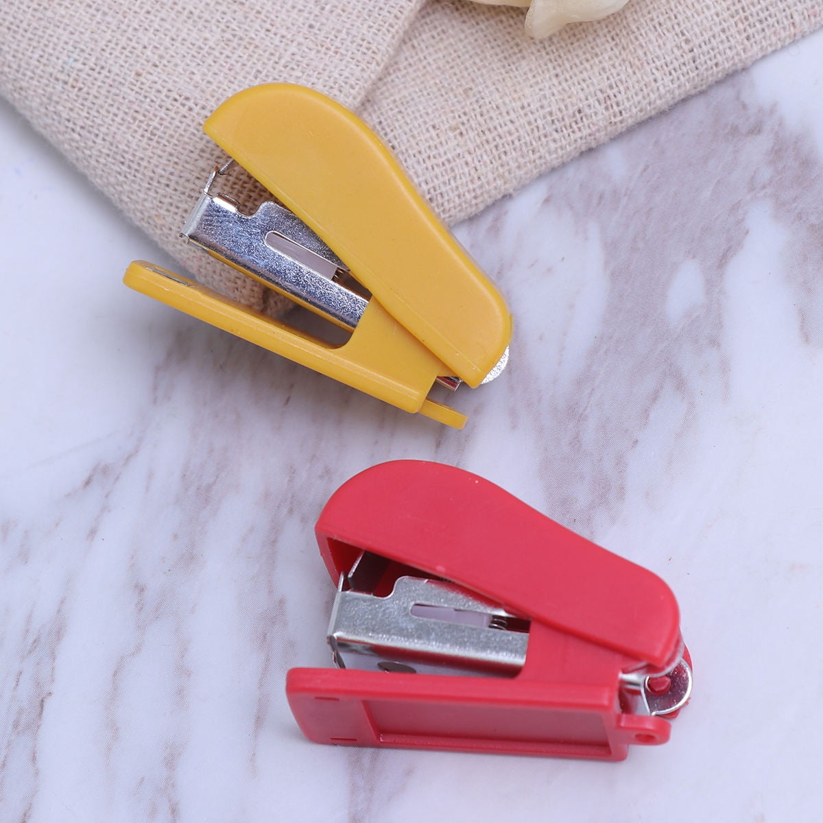 BESTYASH 10Pcs Reusable Stapler Metal Assorted Color for Paper ...